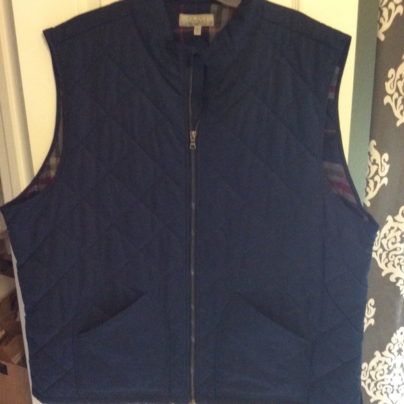 Ocean Coast | Jackets & Coats | Mens 2xlt Ocean Coast Quilted Navy Vest ...